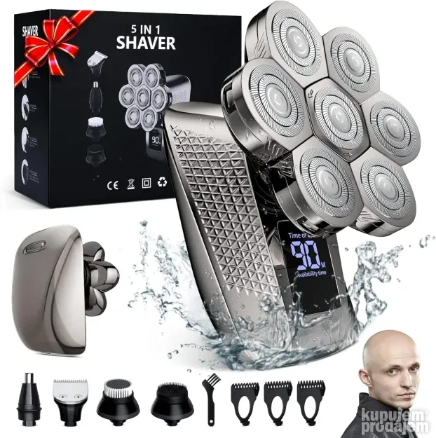 5 u 1 brijac za kosu trimer za bradu i nos punjivi - KupujemProdajem