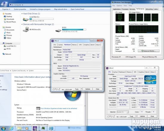 Packard Bell ixtreme M5850 Ploca H67 1155 - KupujemProdajem