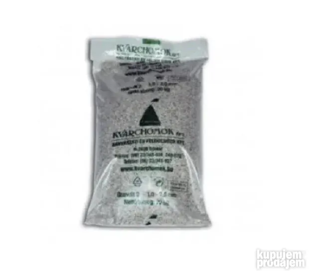 Kvarcni pesak 0,3-1,2mm 25kg za filtere bazena - KupujemProdajem