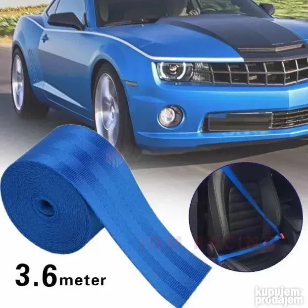 Plavi pojasevi / pojasevi u boji za auto - KupujemProdajem