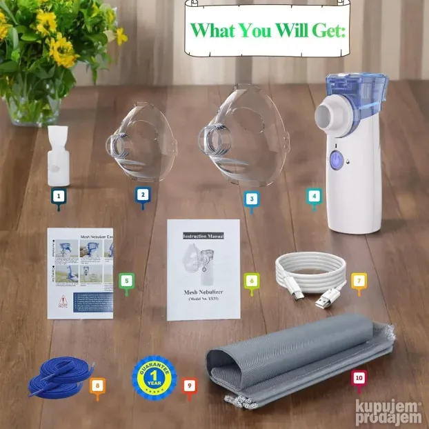 Prenosni inhalator za decu i odrasle (vakum pakovanje) - KupujemProdajem