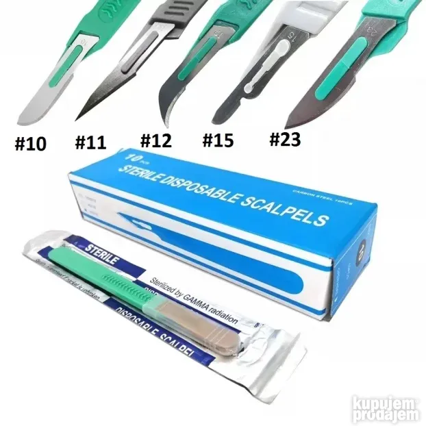 Hirurški skalpel sa plastičnom držaljicom - 1 Kom. - KupujemProdajem
