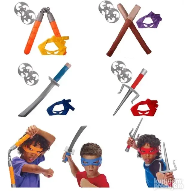 Kostim Set Nindža Kornjače Ninja Turtles Za Noć Veštica M1 ...