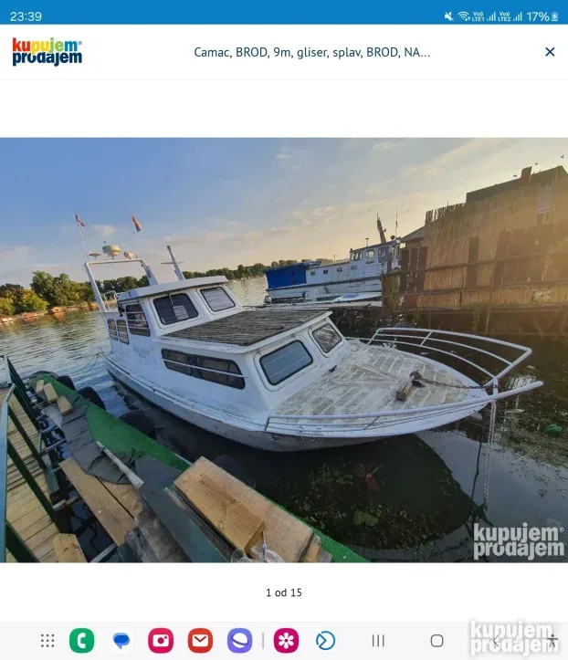Camac, BROD, 9m, gliser, splav, BROD, NAUTIKA, čamac, sava ...
