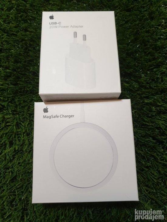 iPhone 12 Magsafe brzi bezicni punjac + adapter 20W - KupujemProdajem