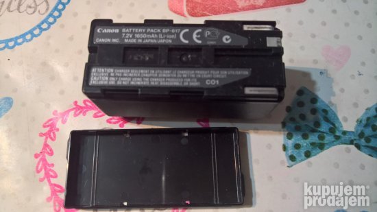 Canon batery pak BP-617 & Canon CA-DC20E - KupujemProdajem