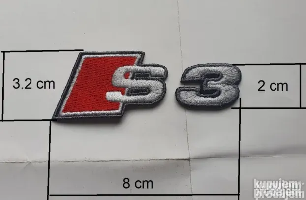 S3, Sline vezeni logo za sedista AUDI - KupujemProdajem