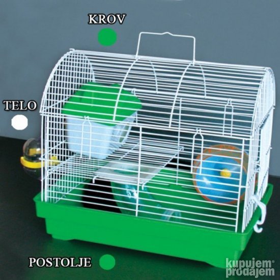 Kavez za hrčka H-7 zelena - KupujemProdajem