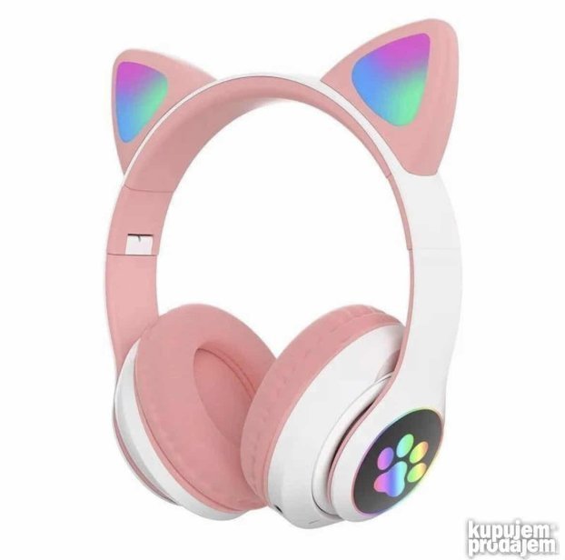 Slusalice Bezicne slusalice Cat LED Svetlece MACIJE USI - KupujemProdajem