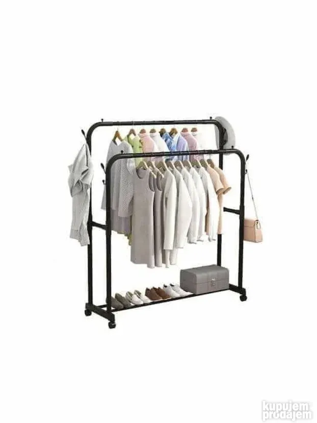Dupli stalak za garderobu Stender za odecu Stalak sušilica ...