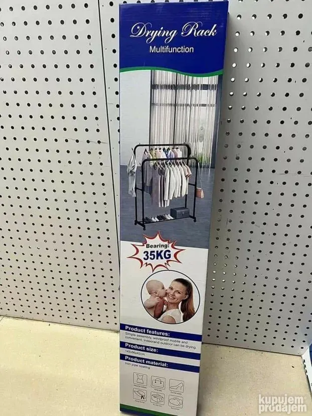 Dupli stalak za garderobu Stender za odecu Stalak sušilica ...