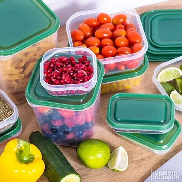Posuda za hranu 17kom Plasticne posude za kuhinju Kutije - KupujemProdajem