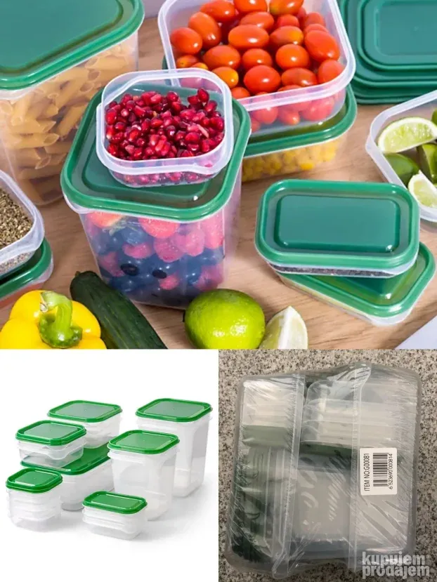 Posuda za hranu 17kom Plasticne posude za kuhinju Kutije - KupujemProdajem