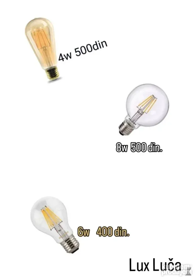 DEKORATIVNE led edison i obicne edison sijalice - KupujemProdajem