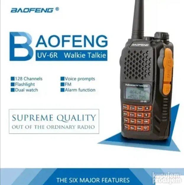 motorola baofeng uv6r radio stanica velikog dometa punjac - KupujemProdajem