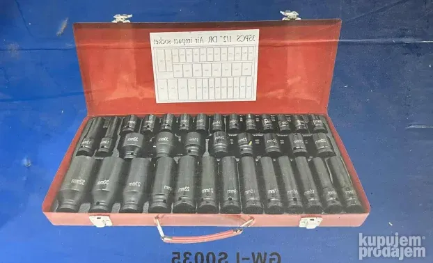 Udarne kovane gedore duboke i plitke 1/2 set 35 delova - KupujemProdajem