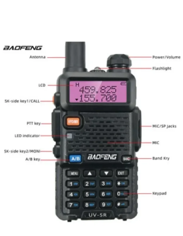 Toki voki Baofeng UV-5R PLUS Dual Band RADIO STANICA 15W - KupujemProdajem