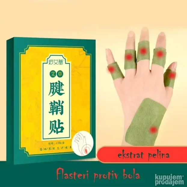 Moxa flaster za ublažavanje bolova u zglobovima - sa ekstrat ...