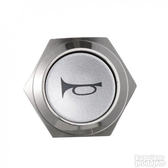 Metalno dugme prekidač taster sirene 16 mm 12V osvetljen - KupujemProdajem