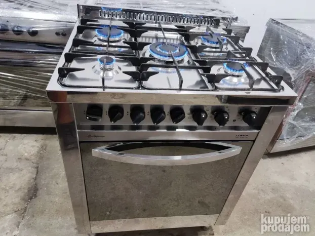 Sporet na plin sa 5 gorionika i turbo rernom marke LOFRA - KupujemProdajem