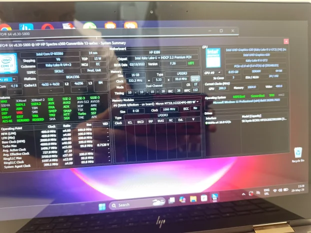 HP Spectre x360 13 i7-8550U /16GB /512GB Touch - KupujemProdajem