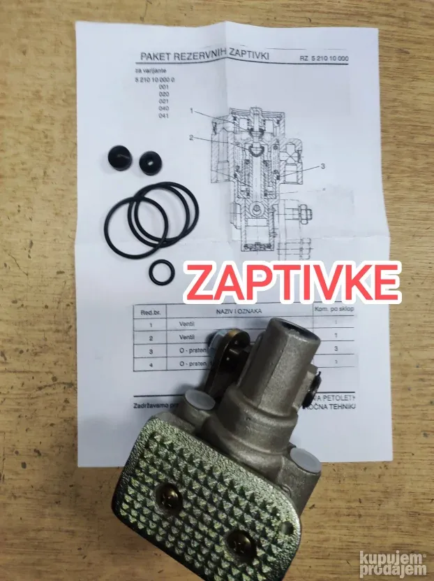 Gumice zaptivke papucu kocioni ventil nagazna kocnica IMR - KupujemProdajem