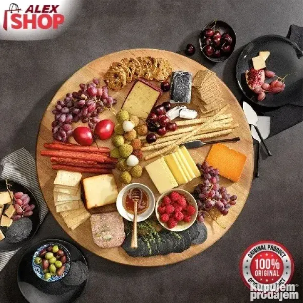 Rotirajuća daska za serviranje za meze picu i druga poslužen ...