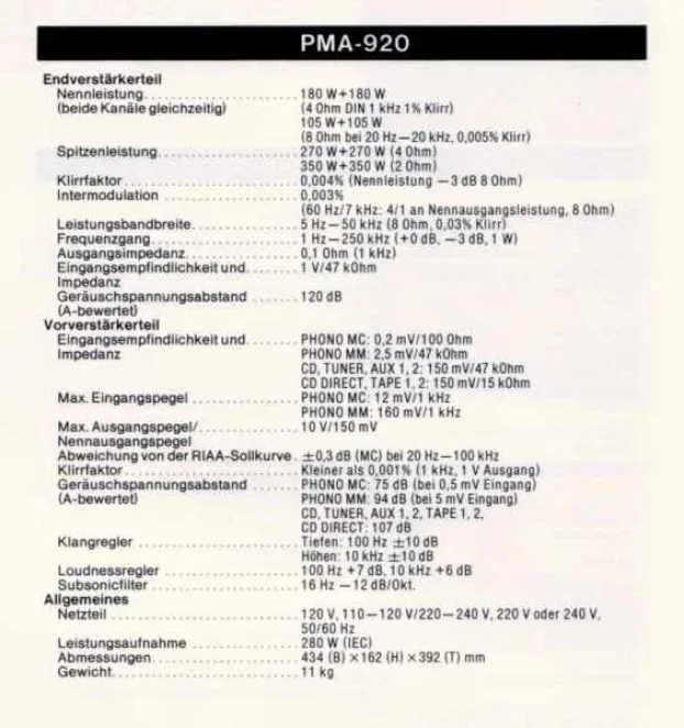 Denon PMA 920 - KupujemProdajem