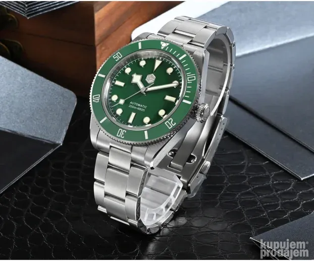 San Martin SN0008-GB -Zelena- Tudor BLACK BAY 58- Seiko meh ...