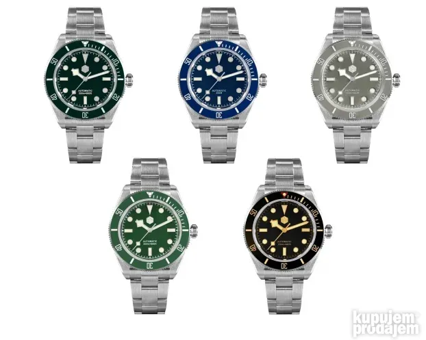 San Martin SN0008-GB -Zelena- Tudor BLACK BAY 58- Seiko meh ...