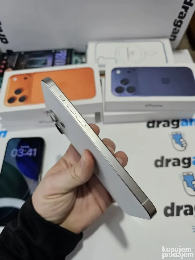 Iphone 15 Pro Max 256gb BH86% White E-SIM - KupujemProdajem