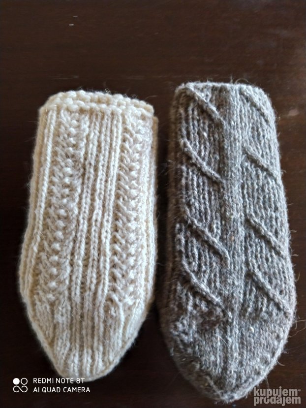 Vunene čarape i popke,ručni rad,100%vuna - KupujemProdajem