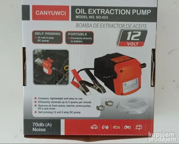 Pumpa 12V za pretakanje ulja i dizela ulje i dizel - KupujemProdajem