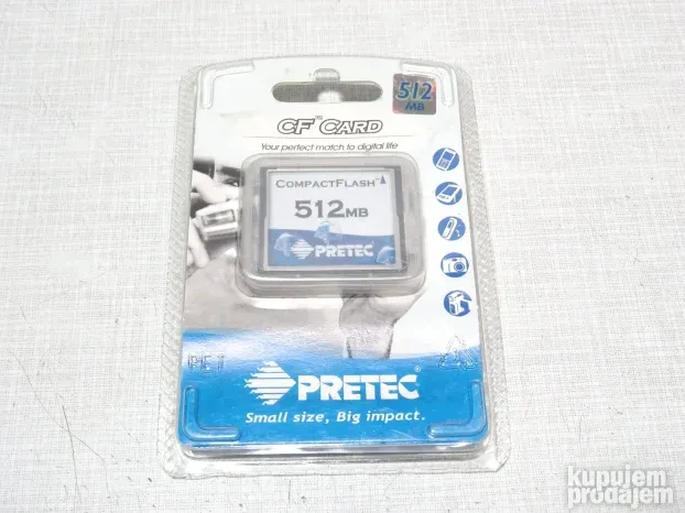 Memorijska kartica COMPACT FLASH CF Pretec 512MB 512 MB NOVA ...
