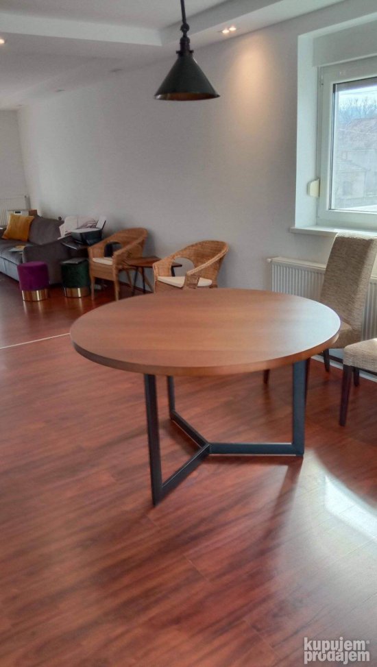 Okrugli trpezarijski stolovi PUNO DRVO - KupujemProdajem