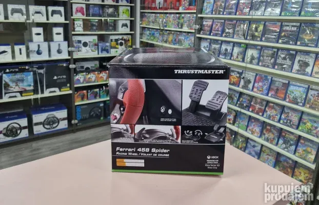 Volan Thrustmaster Ferrari 458 Spider / Xbox / Novo - KupujemProdajem
