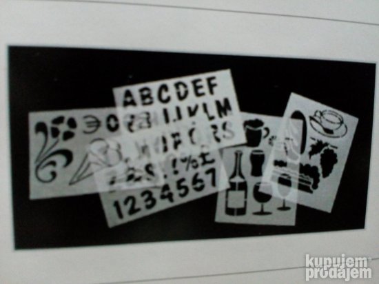 Sabloni sa slovima brojevima Novo - KupujemProdajem