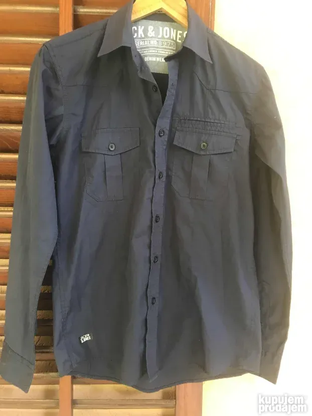 Jack&Jones-Core/Denim-kvalitetna teget košulja-S - KupujemProdajem