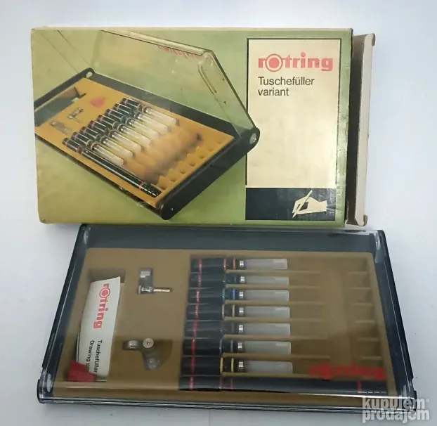 Rapidografi Rotring set 8 rapidografa - KupujemProdajem