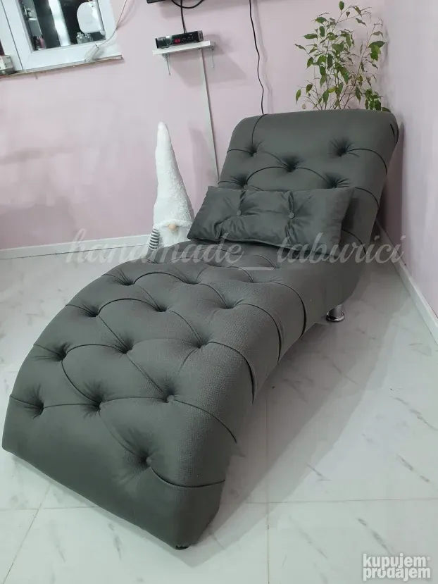 Sofa Lenjivac 160x70 Chesterfield Pliš 50 - KupujemProdajem