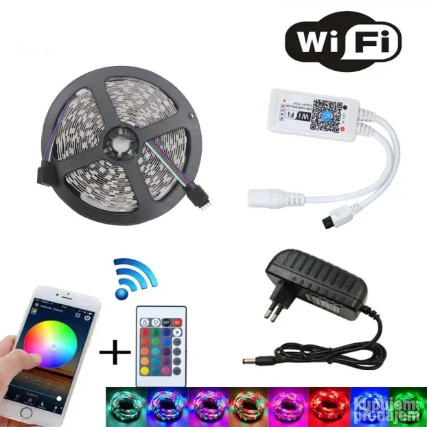wifi led traka 5m bluetooth led traka-traka-traka blutut - KupujemProdajem