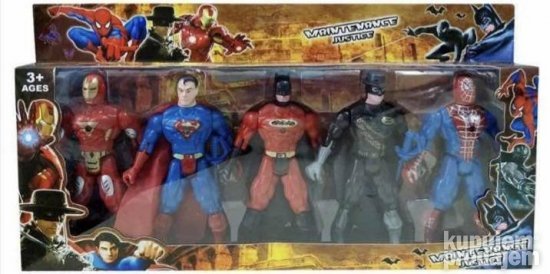 SUPER HEROJ-Figurice super heroja-Figurice 5kom - KupujemProdajem