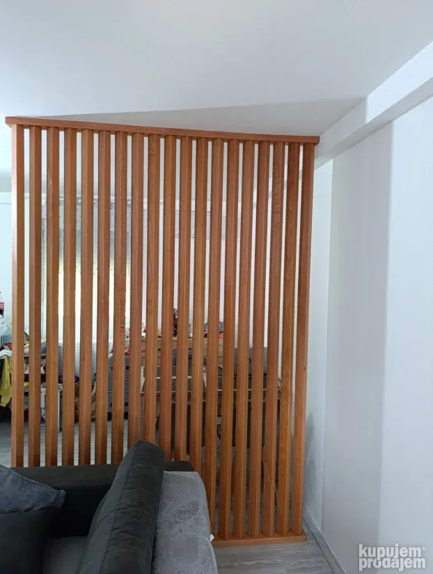 Pregradni zid od letvica, drveta - KupujemProdajem