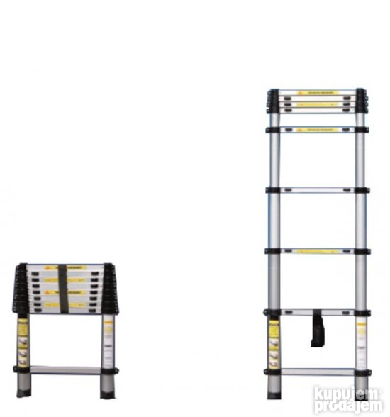 Teleskopske Merdevine aluminijumske 2.6m-Akcija - KupujemProdajem