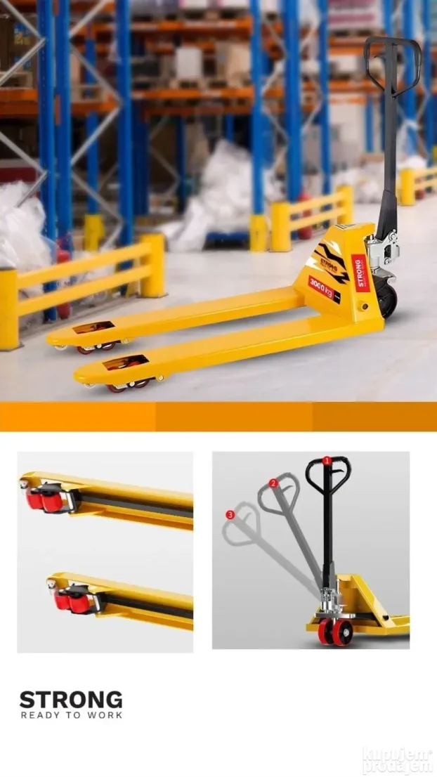 Paletni viljuskari - paletari nosivosti 2t marke Strong - KupujemProdajem