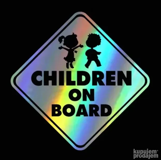 Deca u autu / children on board nalepnica - KupujemProdajem