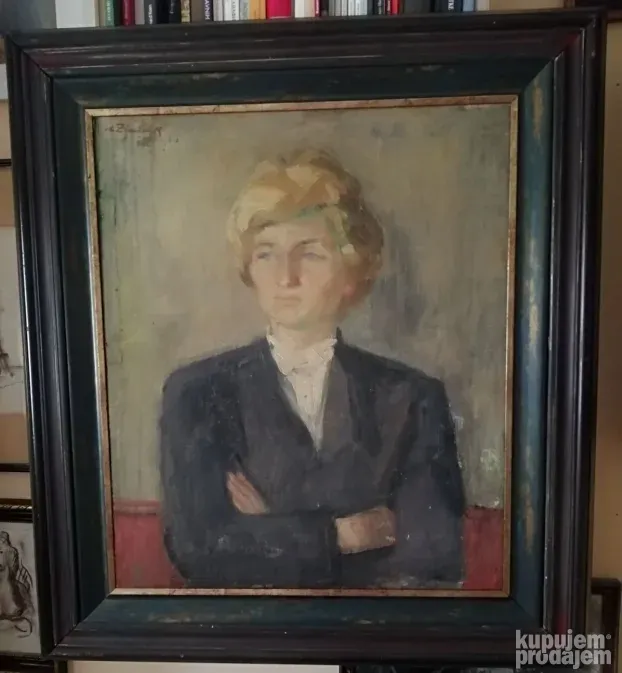 Matija Zlamalik - Portret zene sa prekrstenim rukama - KupujemProdajem