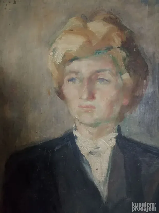 Matija Zlamalik - Portret zene sa prekrstenim rukama - KupujemProdajem