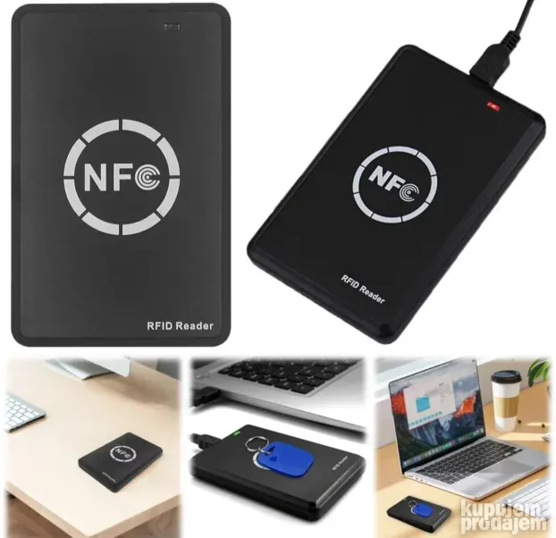 Nfc duplikator citac rfid tagova kartica ID IC USB 13.56 125 ...