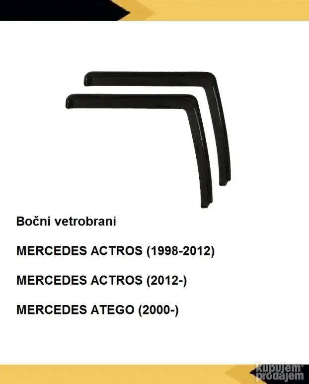 Vetrobrani Deflektori, Mercedes Actros / Atego (1998-) - KupujemProdajem